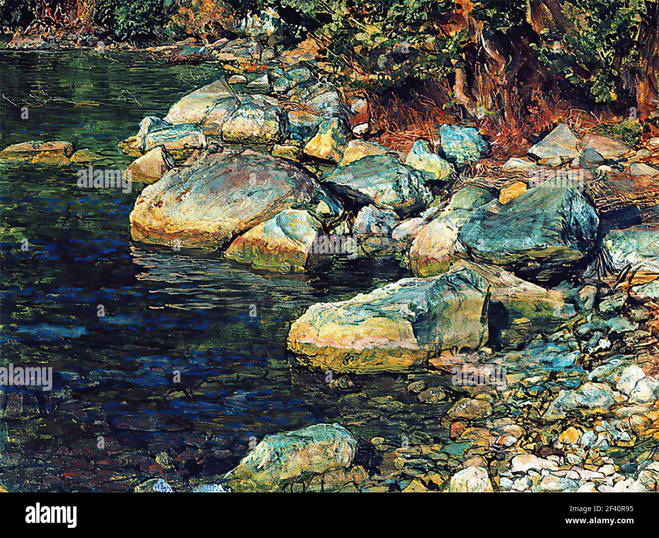 Alexandre Ivanov - Water Stones Under Palaccuolo Stock Photo - Alamy
