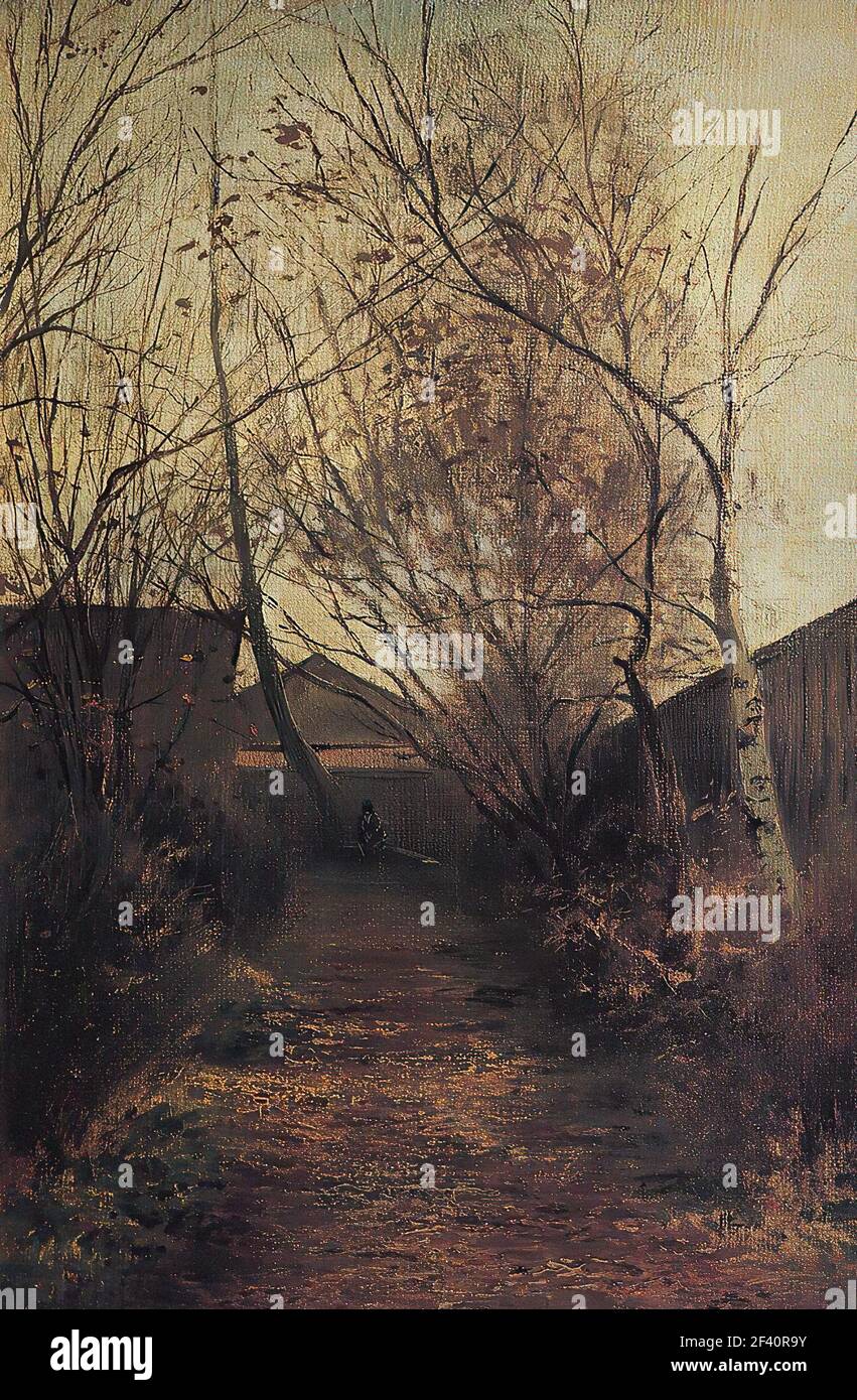 Alexei Savrasov - Alley C 1870 Stock Photo - Alamy