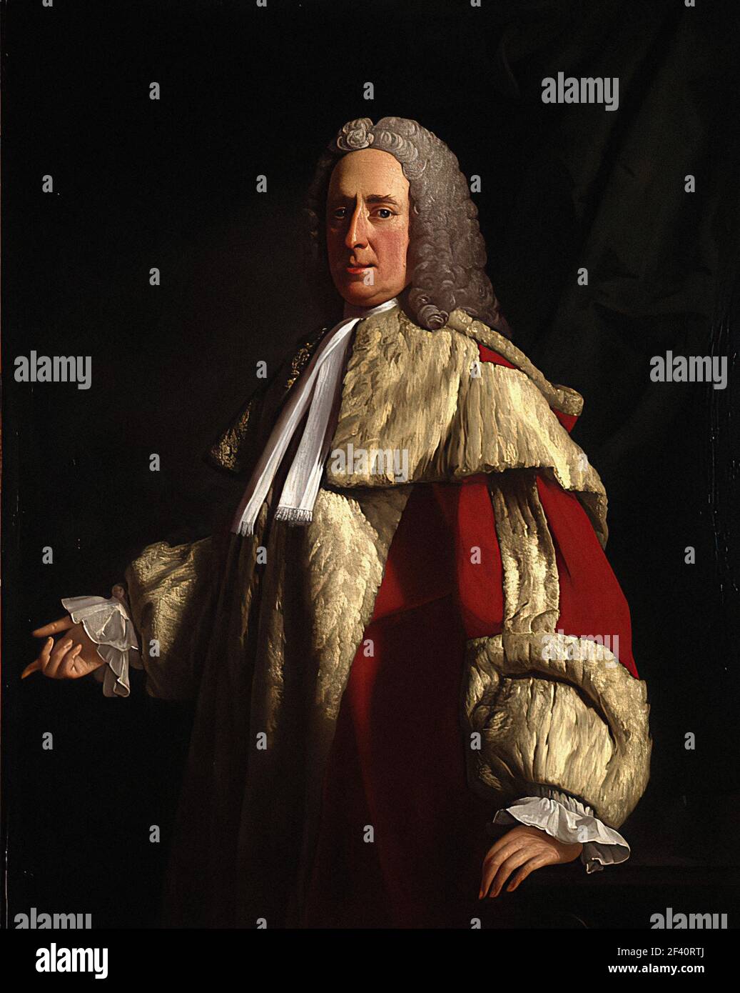 Allan Ramsay - Portrait Archibald Campbell 3rd Duke Argyll 1 1744 Stock ...