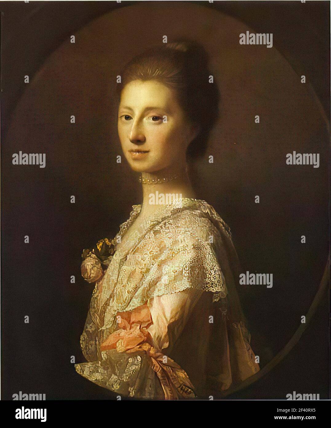 Allan Ramsay - Portrait Anne Bruce Mrs Bruce Arnot C 1765 Stock Photo ...