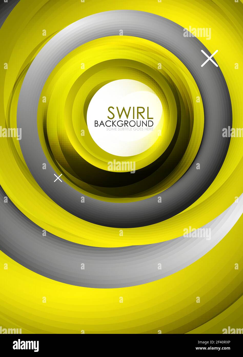 Spiral swirl flowing lines 3d vector abstract background. Spiral swirl ...