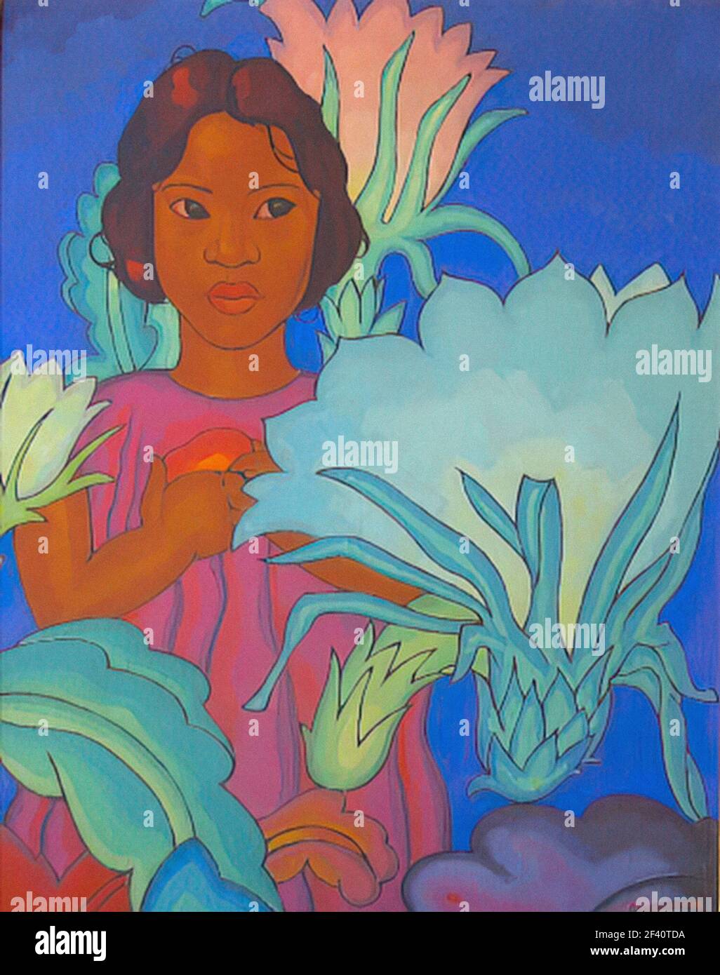 Arman Manookian - Polynesian Girl Stock Photo - Alamy