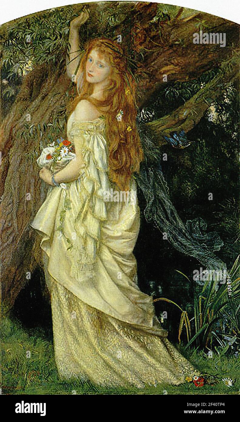 Arthur hughes ophelia hi-res stock photography and images - Alamy
