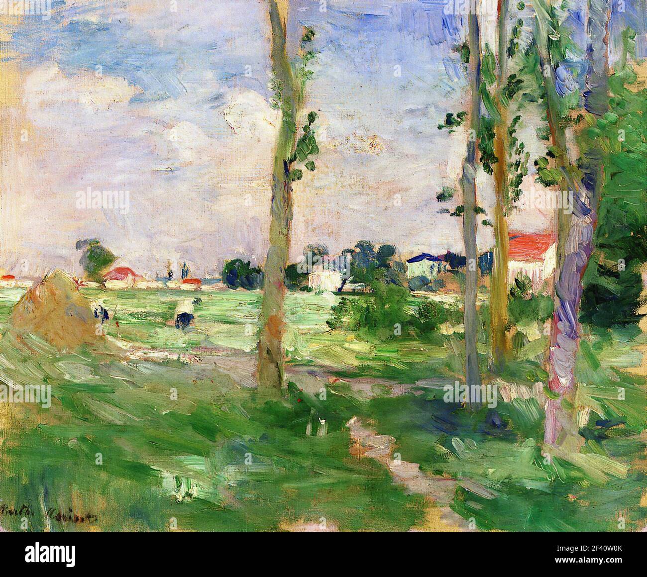 Berthe Morisot - Landscape Creuse 1882 Stock Photo - Alamy