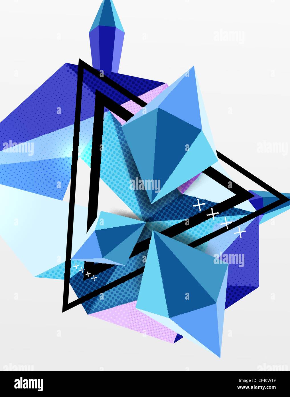 3d polygonal elements abstract background. 3d polygonal elements ...