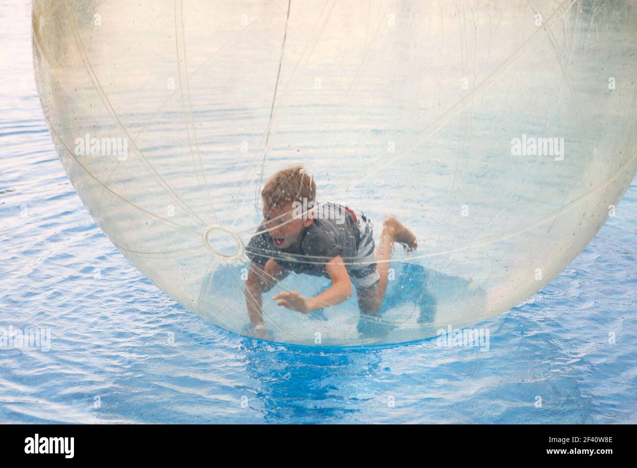 Boy inside giant bubble hi-res stock photography and images - Alamy