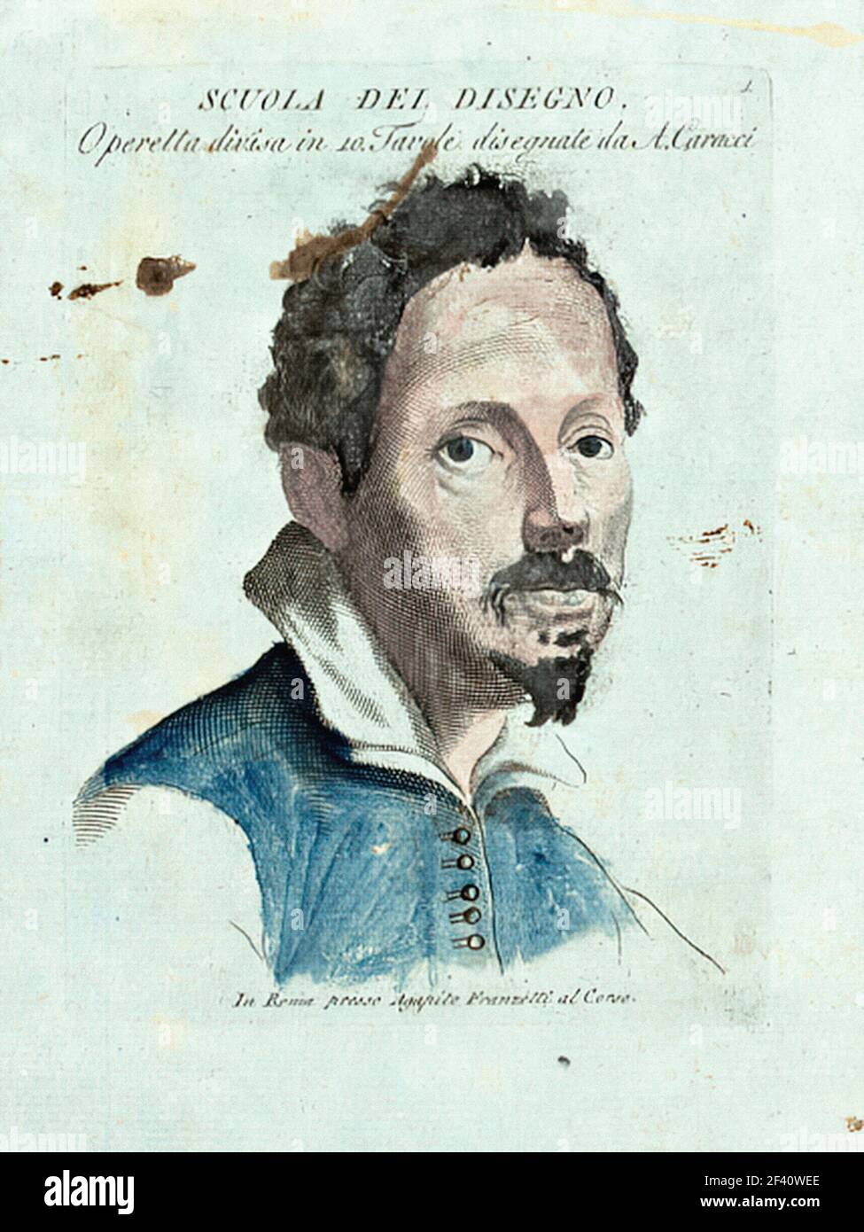 Carracci agostino - Studies Carracci Figure Stock Photo - Alamy