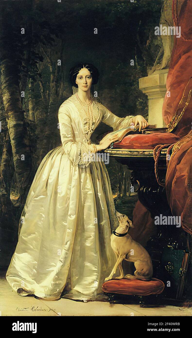 Charles Robertson - Portrait Grand Duchess Mari Alexandrovna C 1848 ...