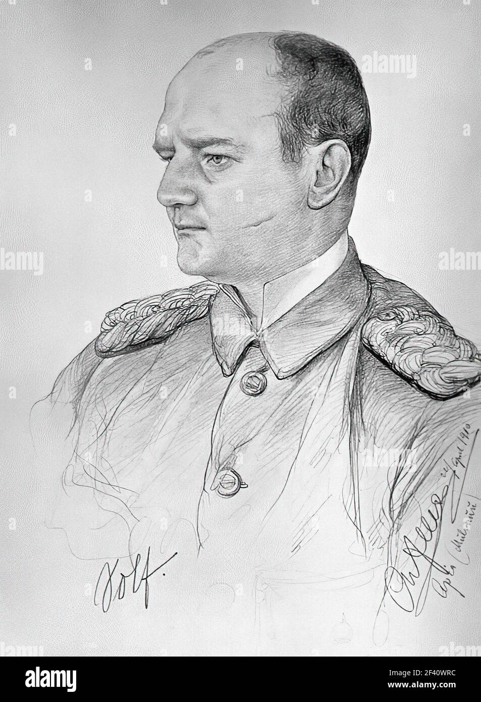 Christian Wilhelm Allers - Portrait Wilhelm Solf 1900 Stock Photo - Alamy