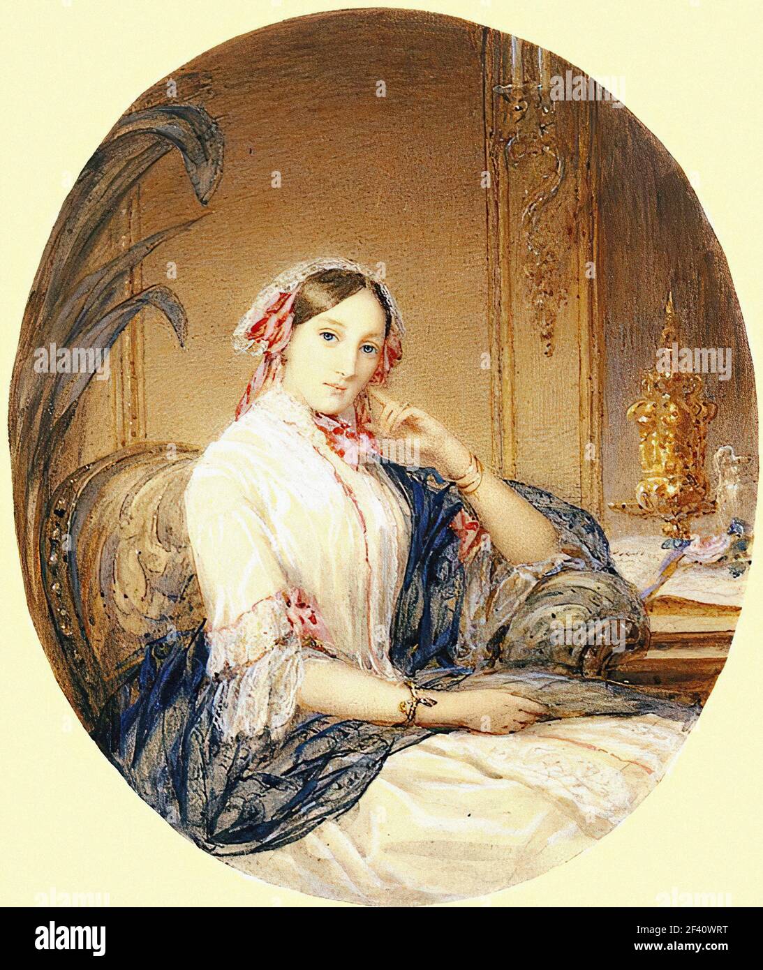 Charles Robertson - Portrait Grand Duchess Mari Nikolaevna Stock Photo ...