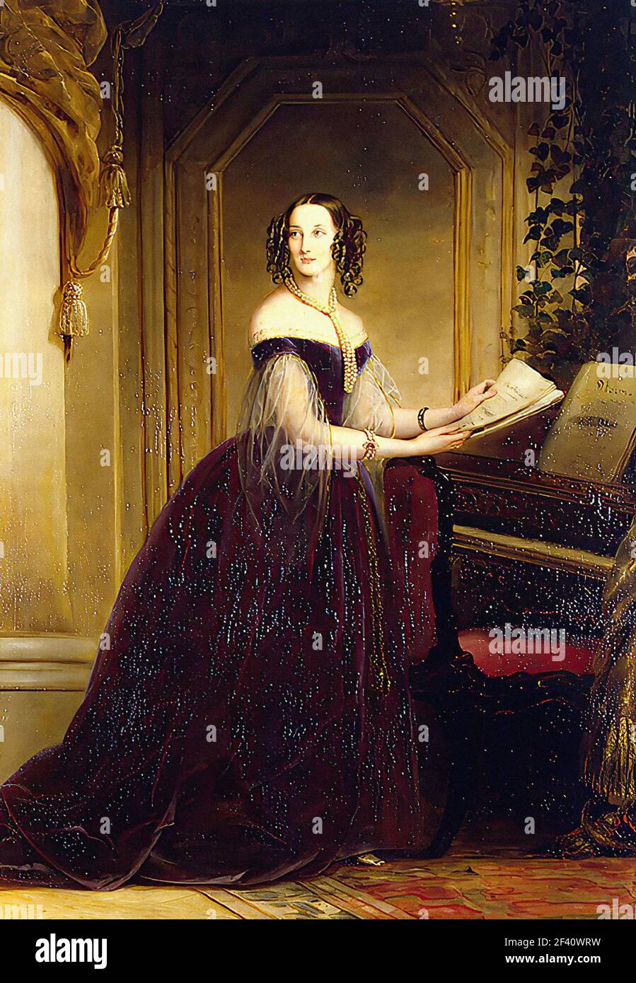 Charles Robertson - Mari Nicolaevn Duchess Leuchtenberg 1840 Stock ...