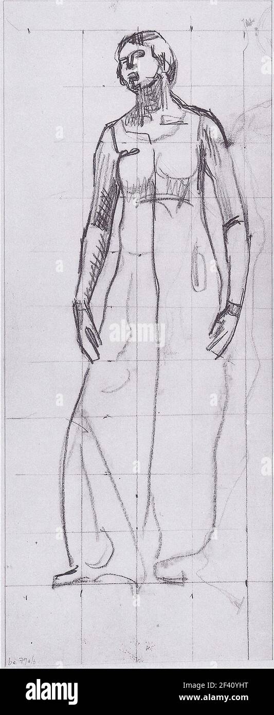 Ferdinand Hodler- Standing Draped Figure 1 C 1913 Stock Photo - Alamy