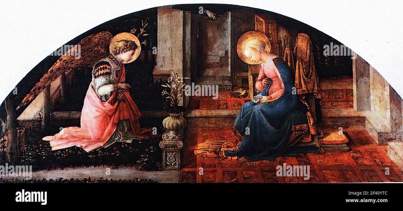 Fra filippo lippi annunciation hi-res stock photography and images - Alamy