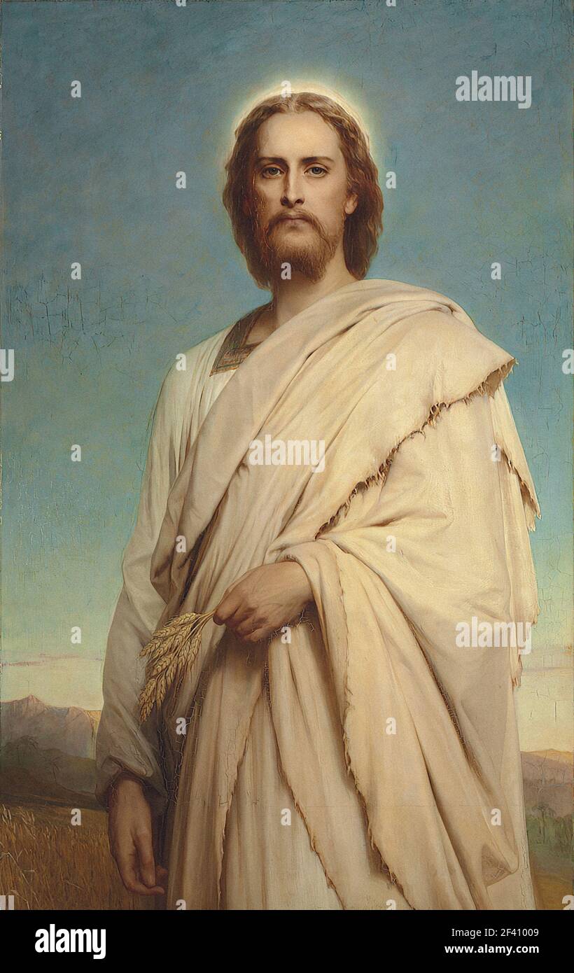 Frank Bernard Dicksee - Christ Cornfield 1888 Stock Photo - Alamy
