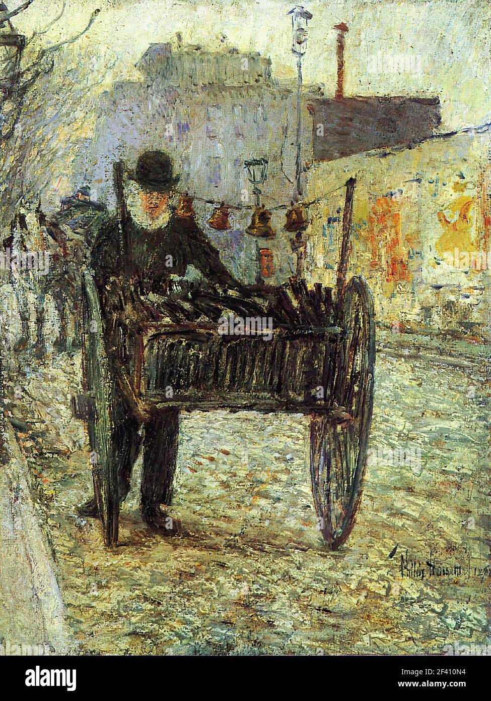 Frederick Childe Hassam- Old Bottle Man 1892 Stock Photo - Alamy