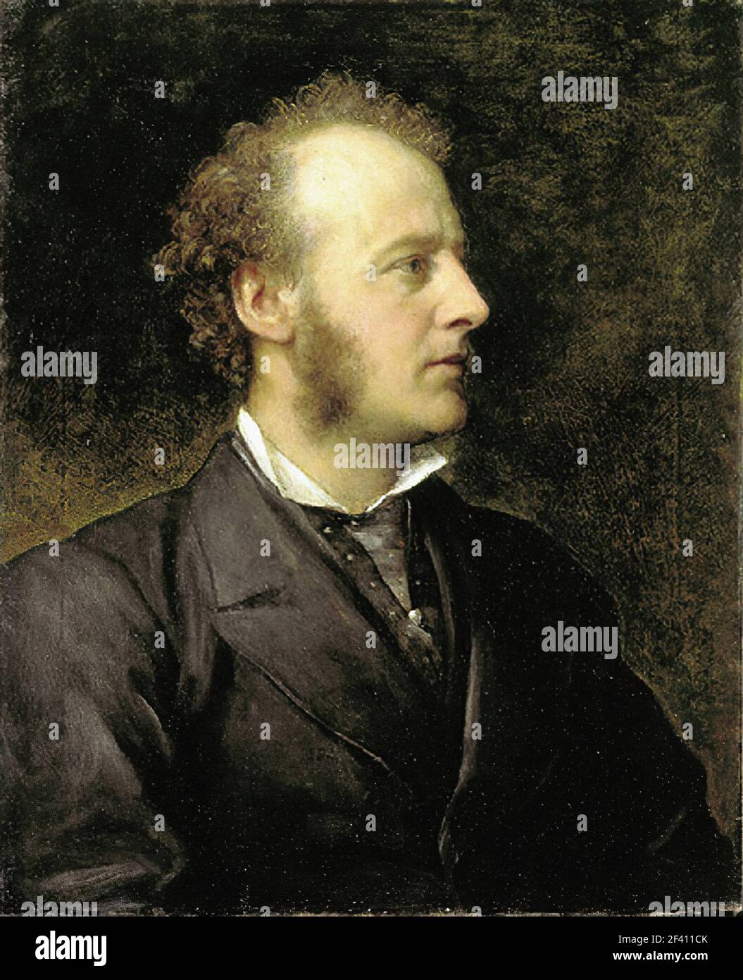 George Frederick Watts - Portrait Sir John Everett Millais 1871 Stock ...