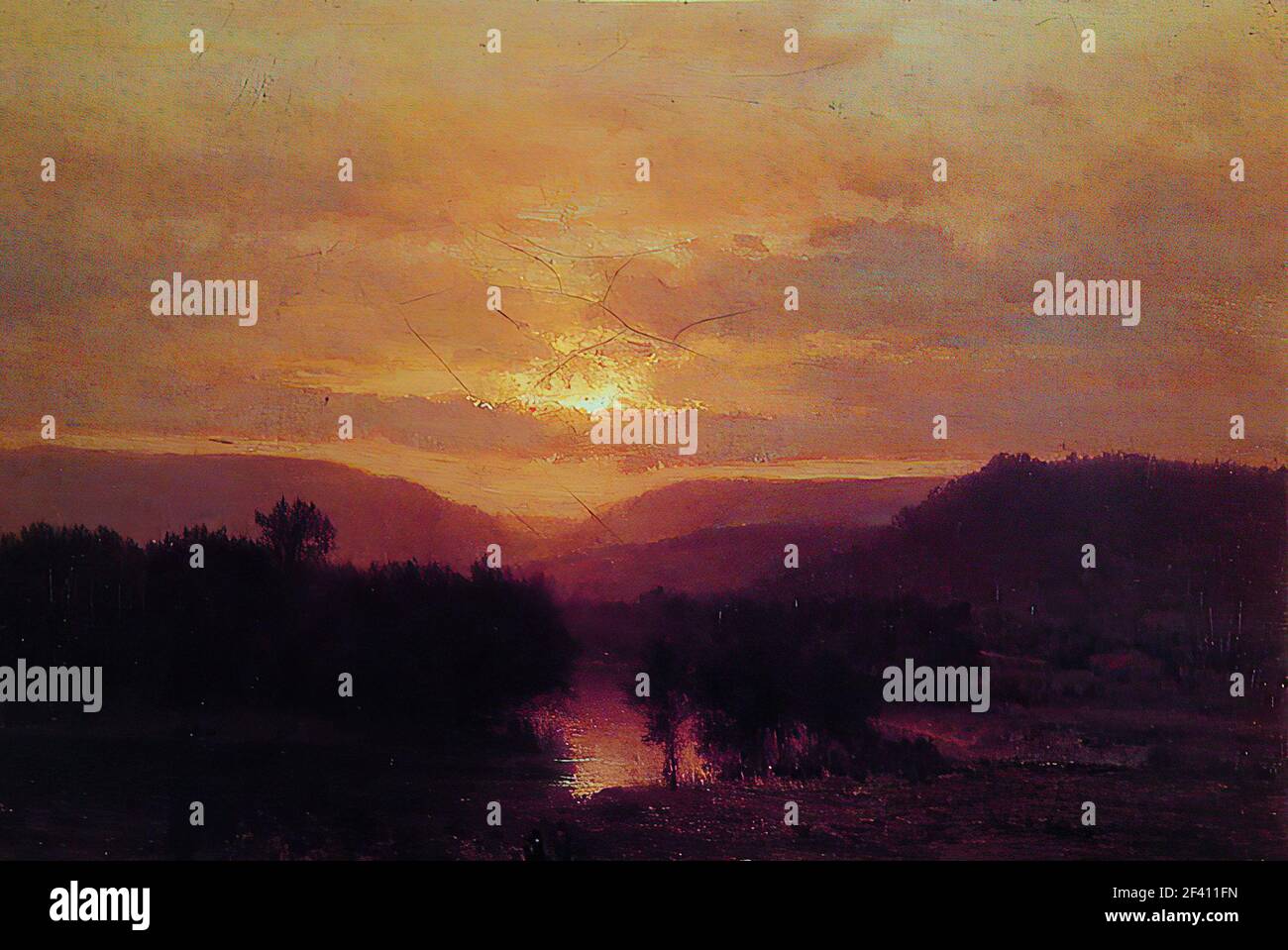 George inness painting hi-res stock photography and images - Alamy