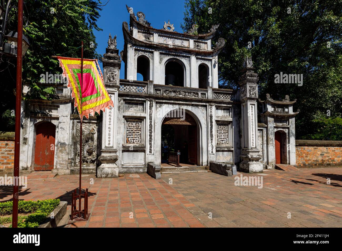 The Literature Temple of Hanoi in Vietnam Stock Photo - Alamy