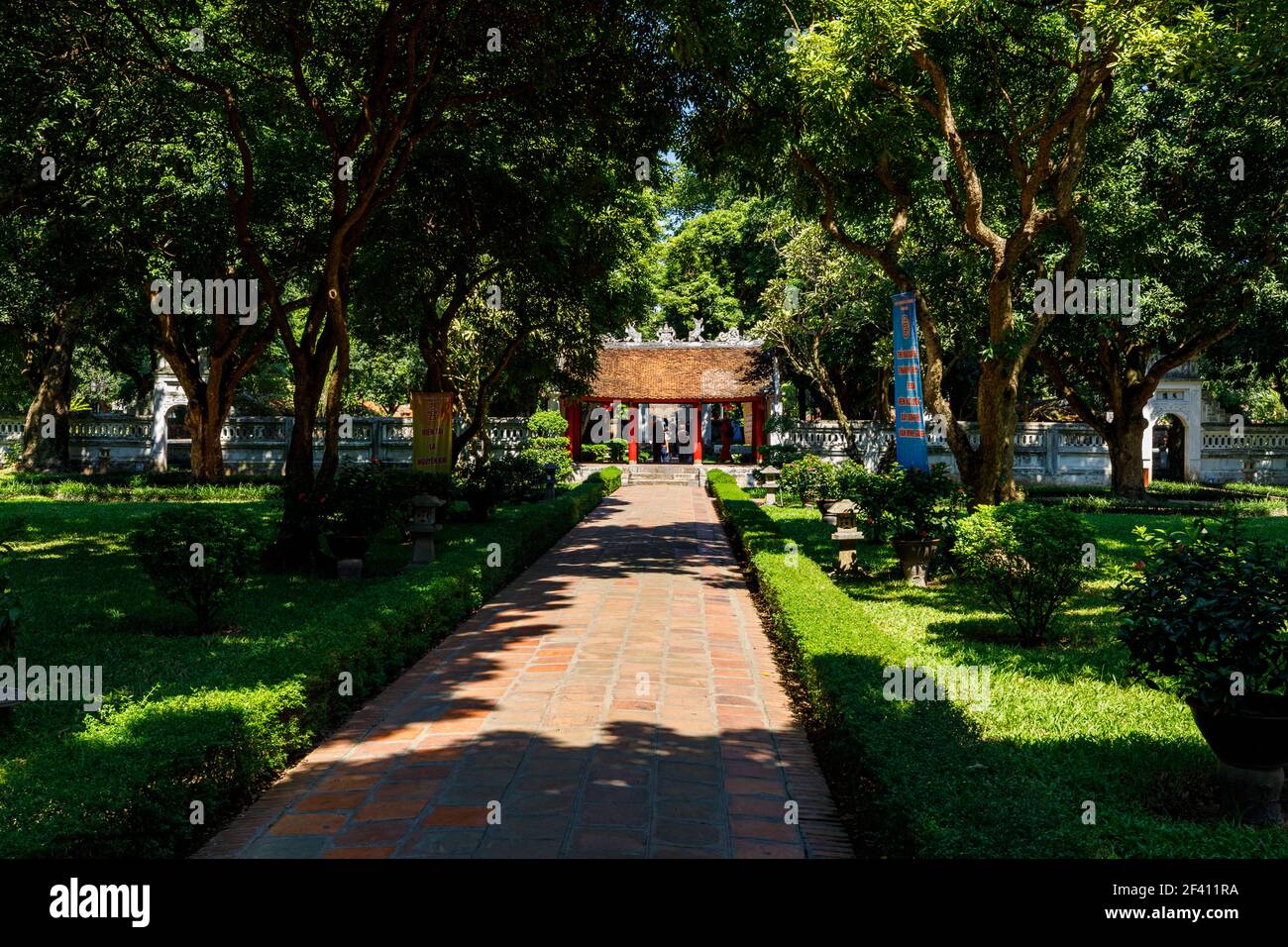 The Literature Temple of Hanoi in Vietnam Stock Photo - Alamy