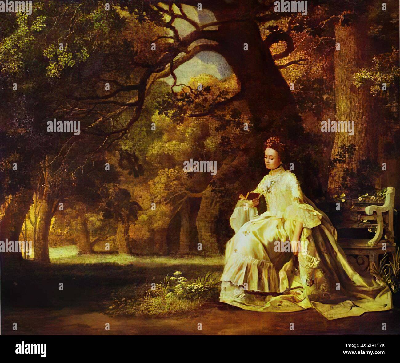 Reading park painting hi-res stock photography and images - Alamy