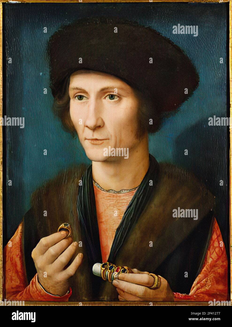 Gerard david- Portrait Goldsmith C 1510 Stock Photo - Alamy