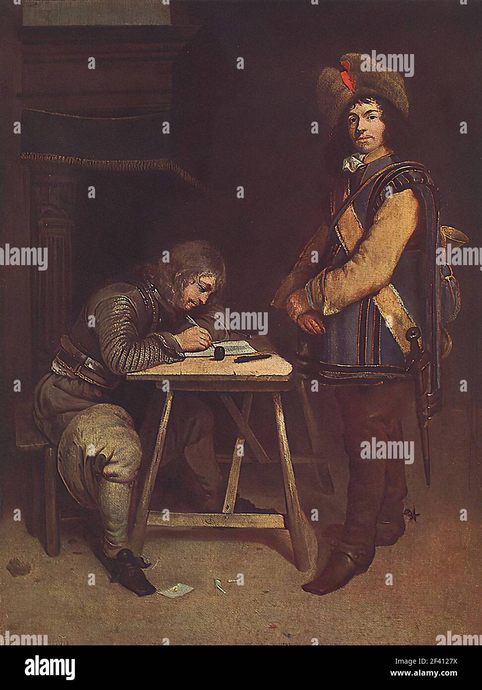 Officer writing letter hi-res stock photography and images - Alamy