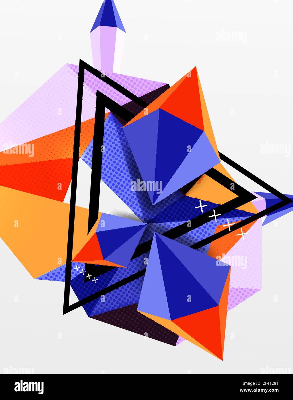 3d pyramid vector hi-res stock photography and images - Alamy