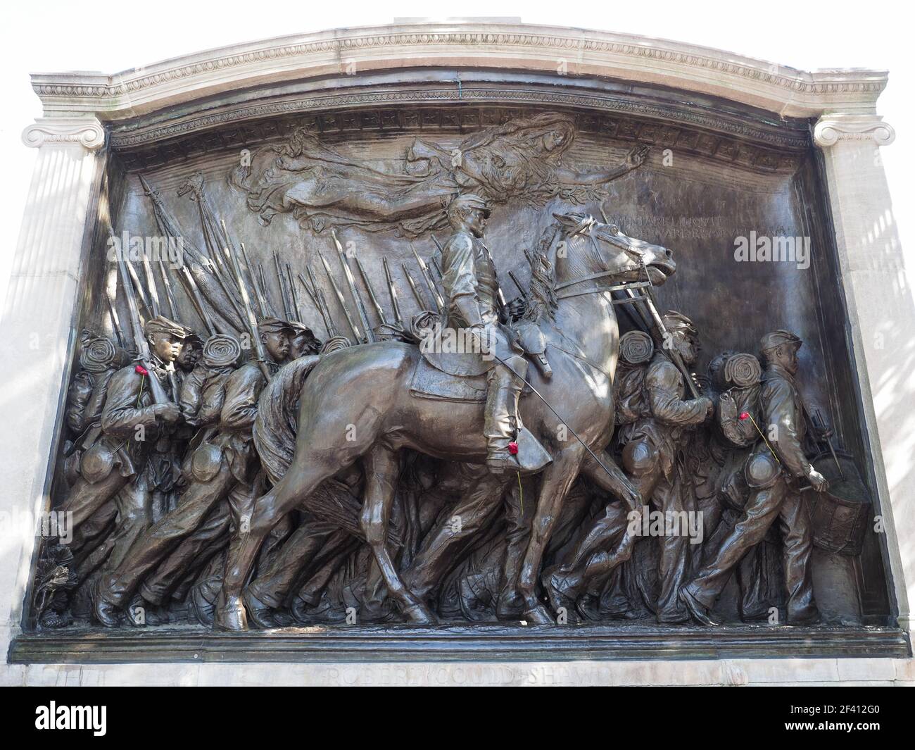 Robert Gould Shaw and the 54th Regiment Memorial Stock Photo - Alamy