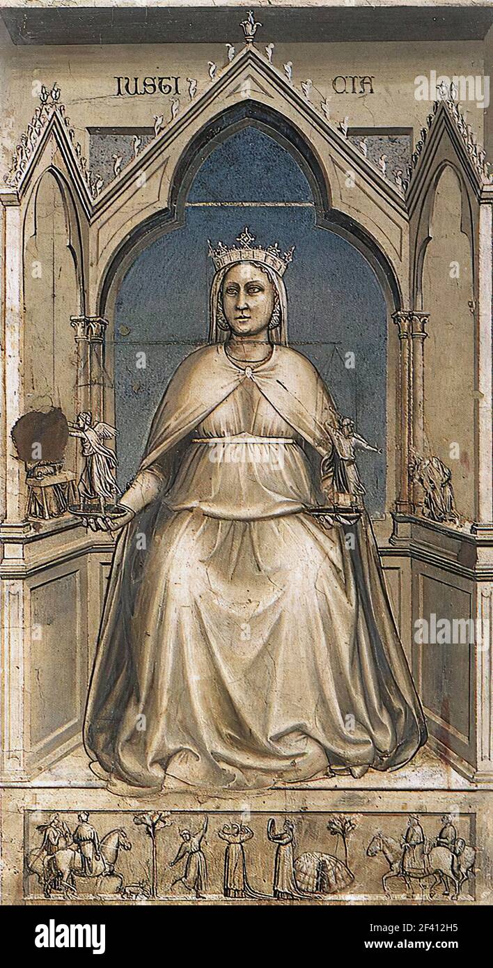 Giotto di Bondone - Justice Stock Photo - Alamy