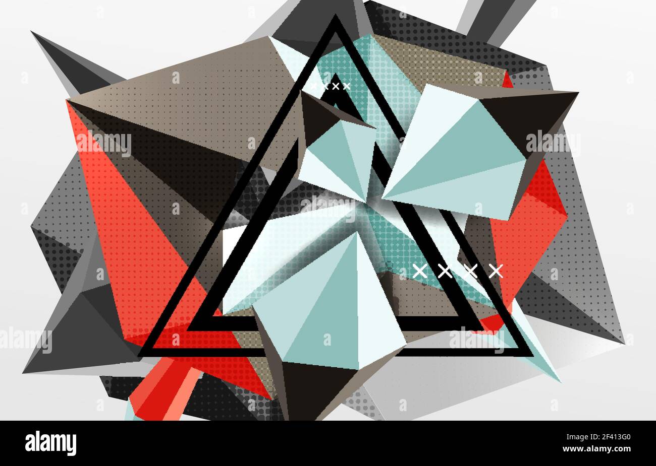 3d polygonal elements abstract background. 3d polygonal elements ...