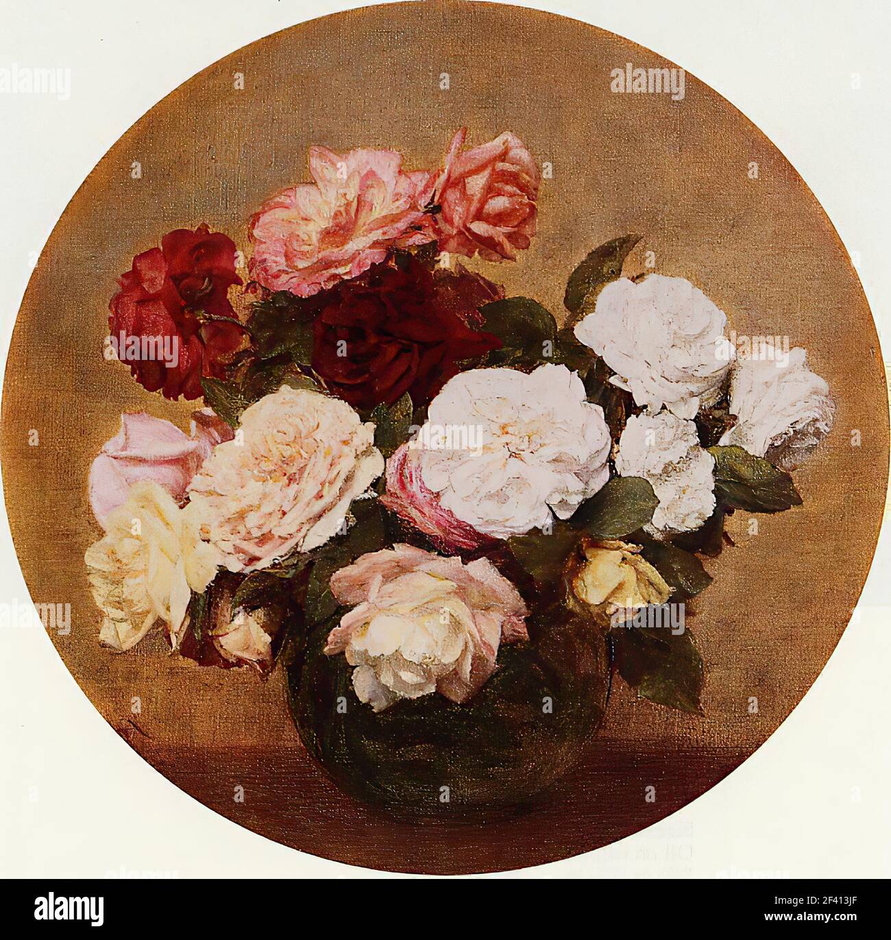 Henri Fantin-Latour - LarNikolai Ge Bouquet Roses 1886 Stock Photo - Alamy