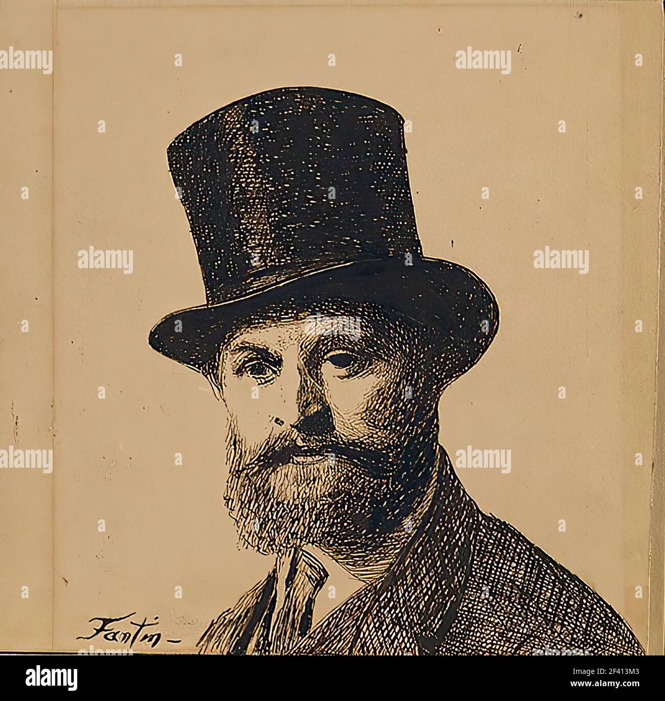 Henri Fantin-Latour - Portrait Manet 1867 Stock Photo - Alamy