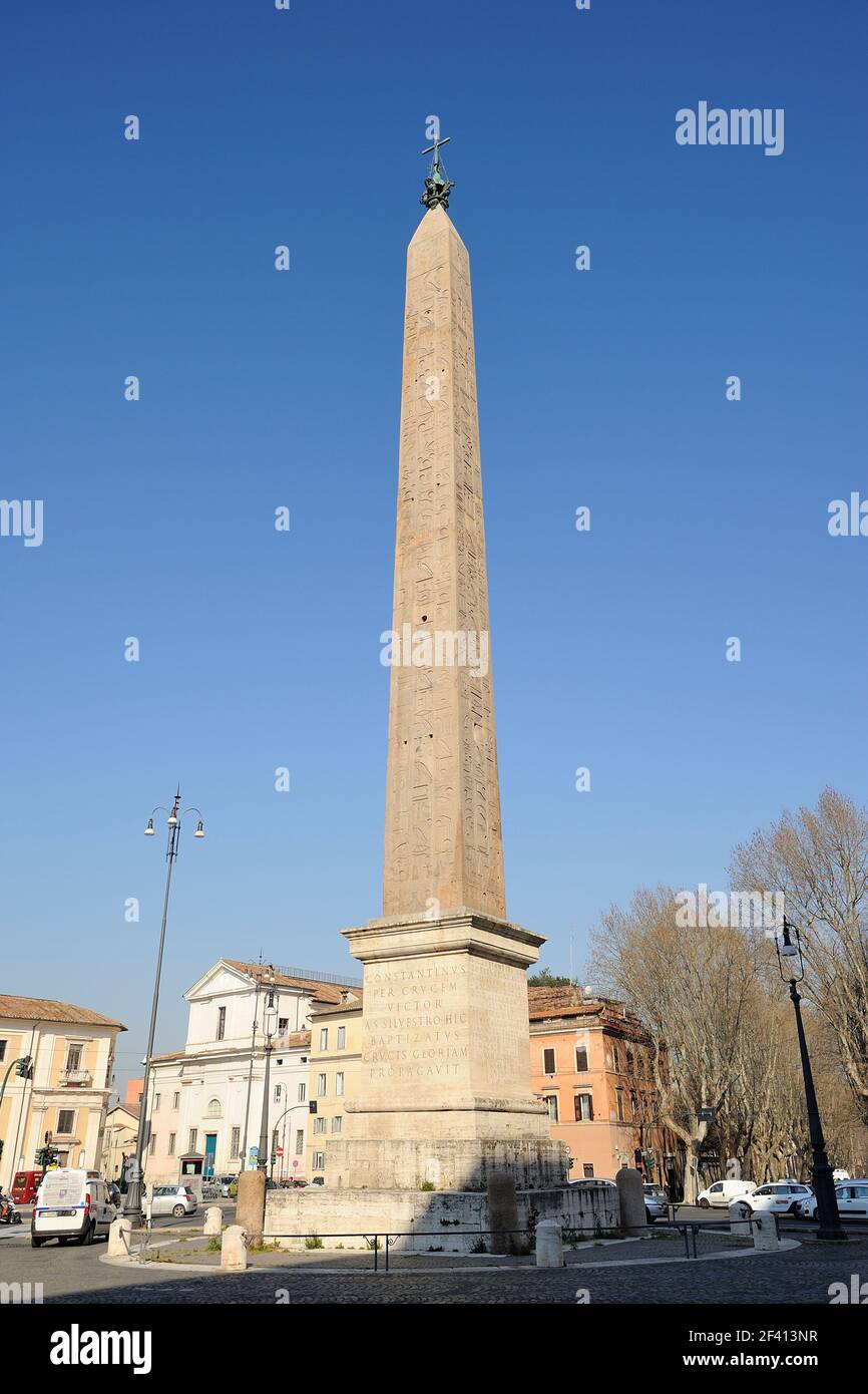 Italy, Rome, San Giovanni in Laterano, Obelisco Lateranense, the ...