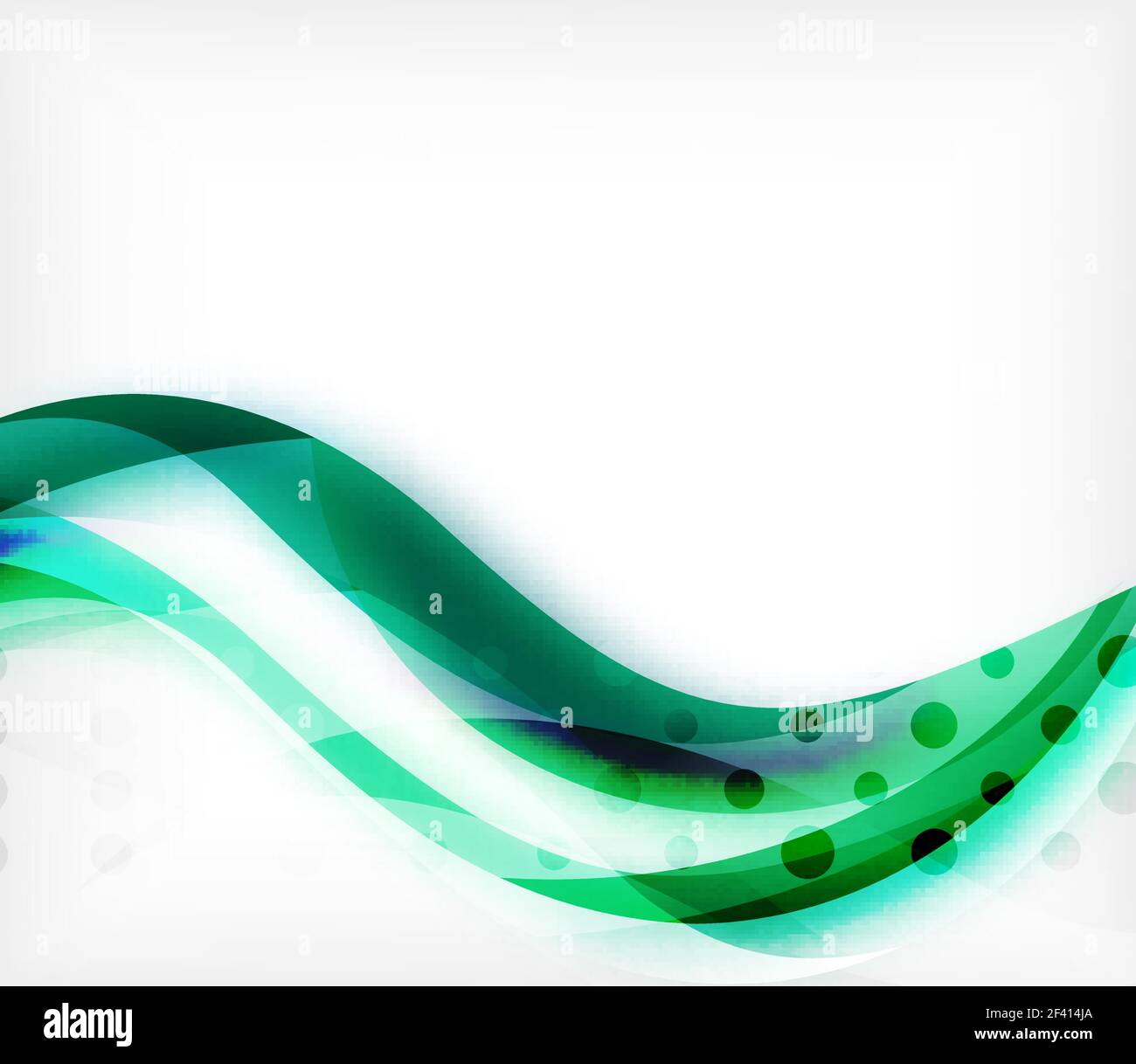 Vector colorful wavy stripe on white background with blurred effects ...