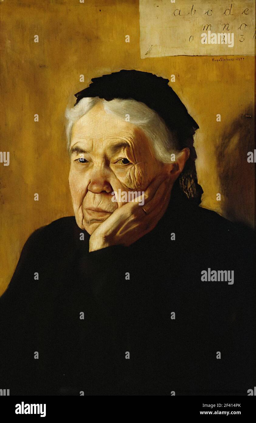 Hugo Simberg - Artist Aunt 1898 Stock Photo - Alamy