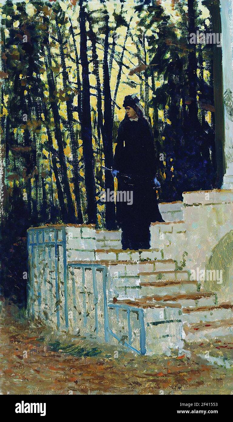 Ilya Repin - Female Figure Landscape 1883 Stock Photo - Alamy
