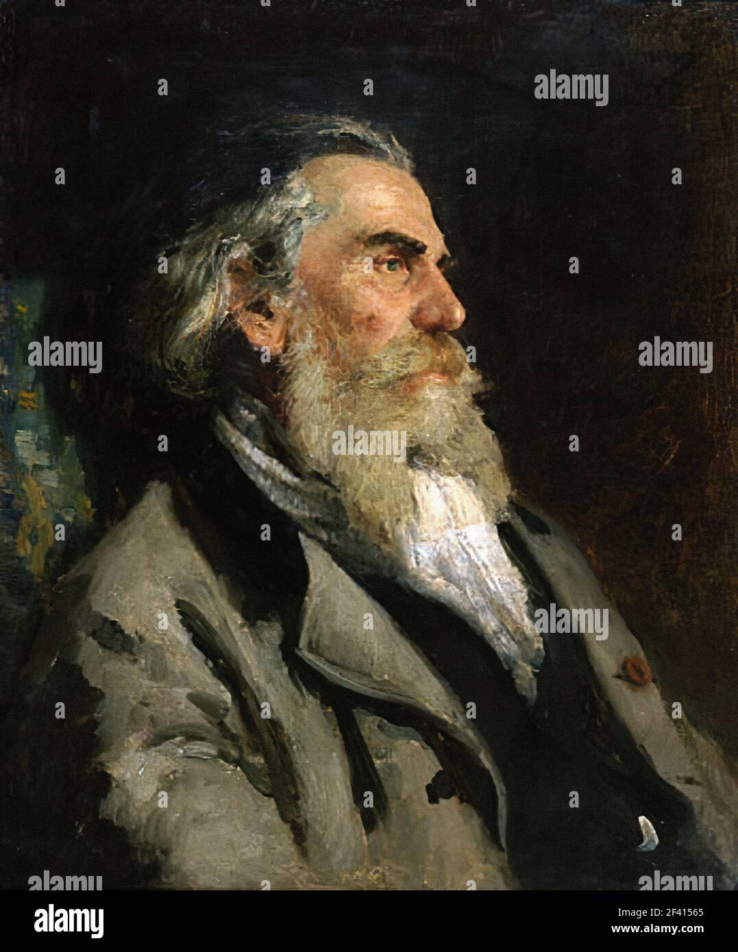 Ilya Repin - Portrait Artist P Bogolubov 1882 Stock Photo - Alamy