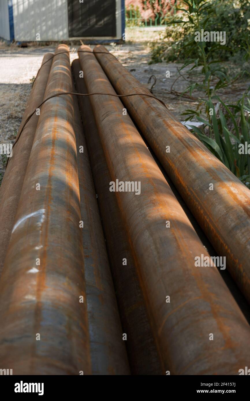 Oil and gas industry rust pipe hi-res stock photography and images - Alamy