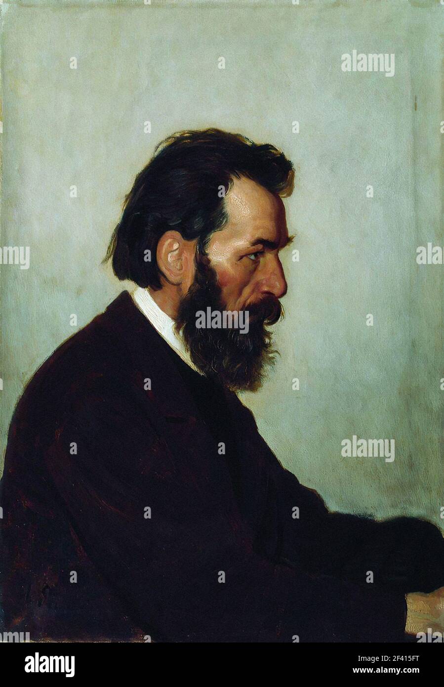 Ilya Repin - Portrait I Shevtsov 1869 Stock Photo - Alamy