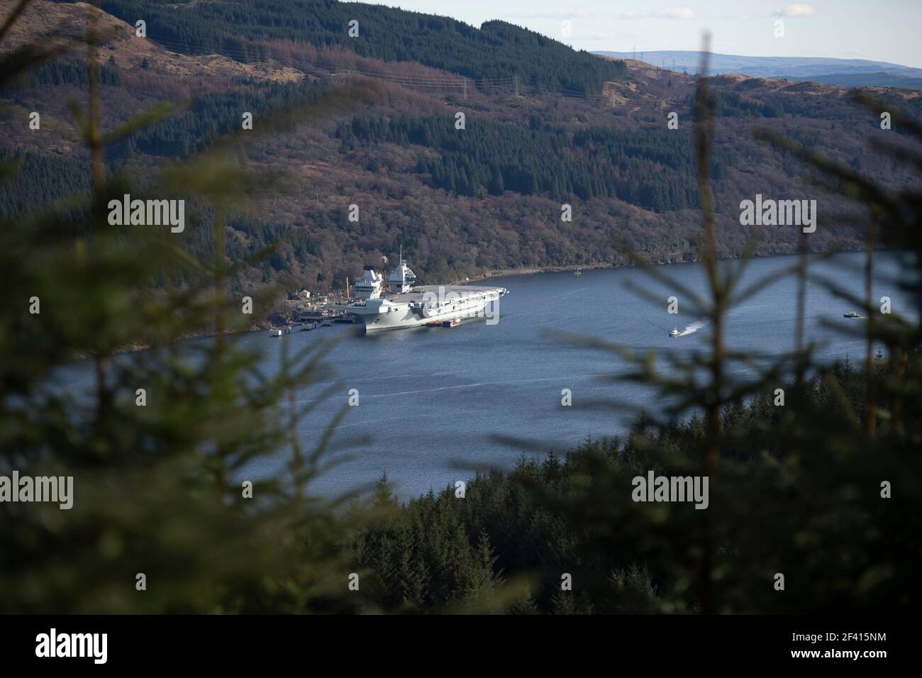 Finnart, Loch Long, Scotland, UK. 18 March 2021. PICTURED: Police ...