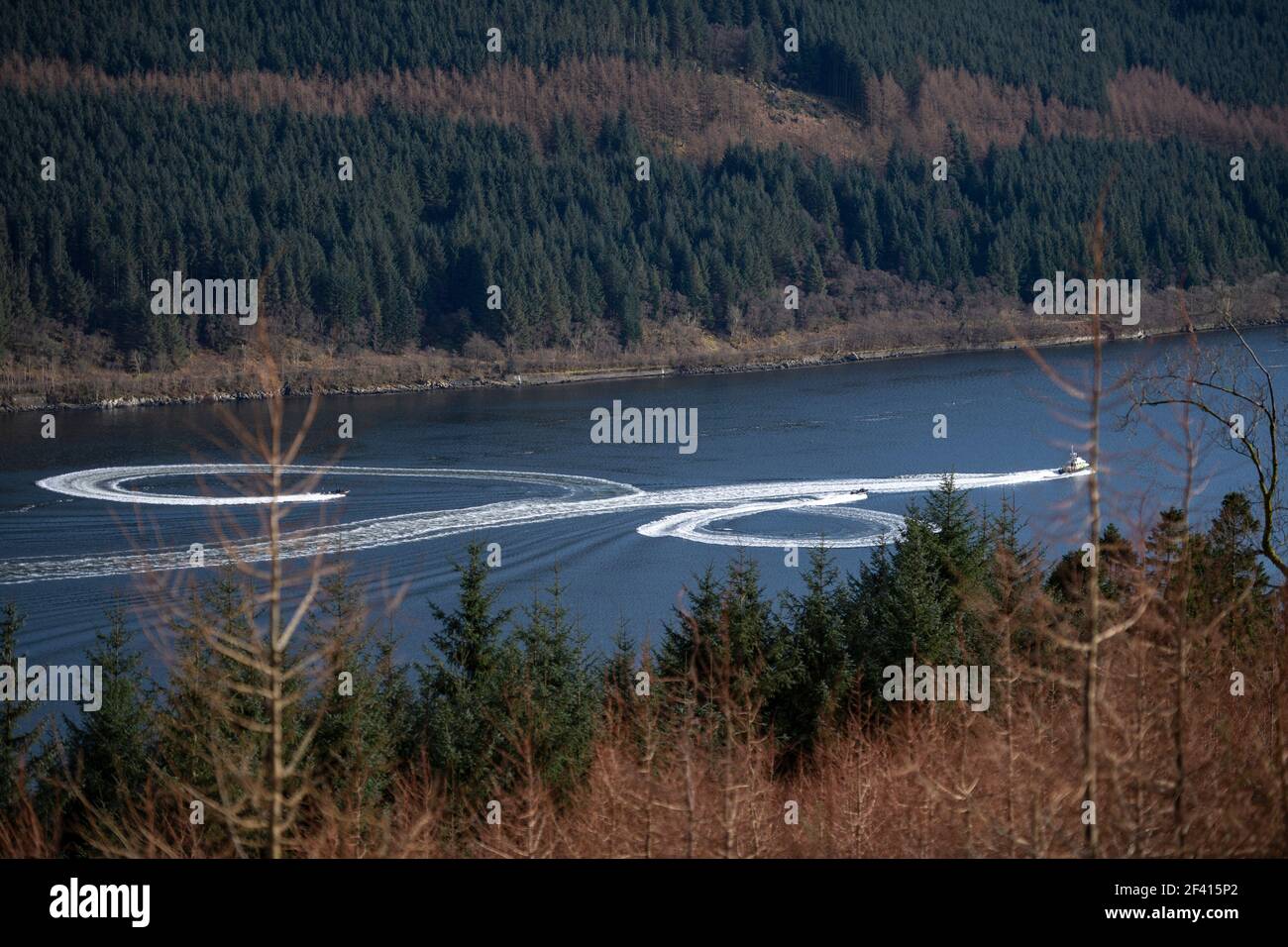Finnart, Loch Long, Scotland, UK. 18 March 2021. PICTURED: Police ...