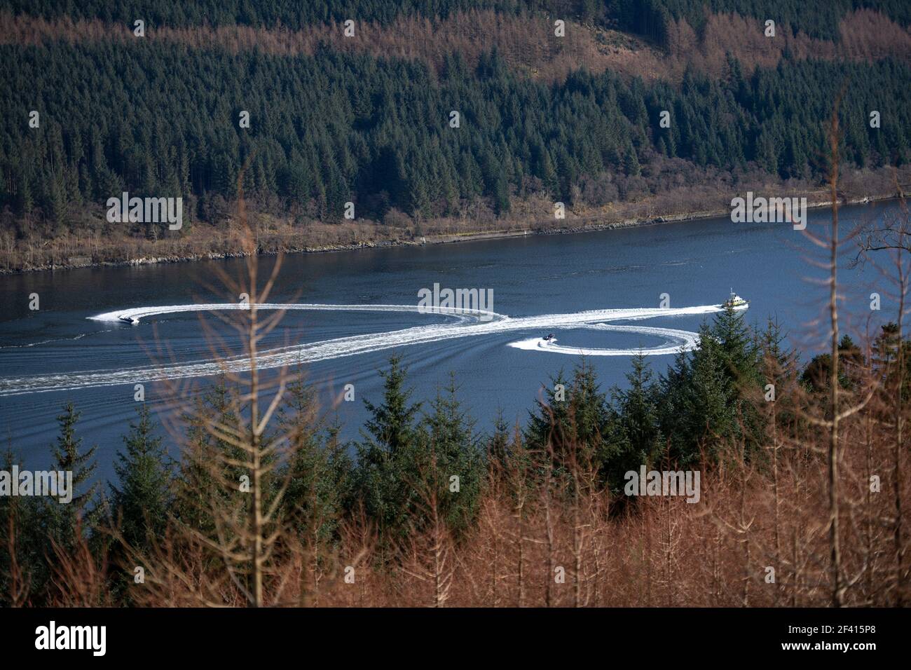 Finnart, Loch Long, Scotland, UK. 18 March 2021. PICTURED: Police ...