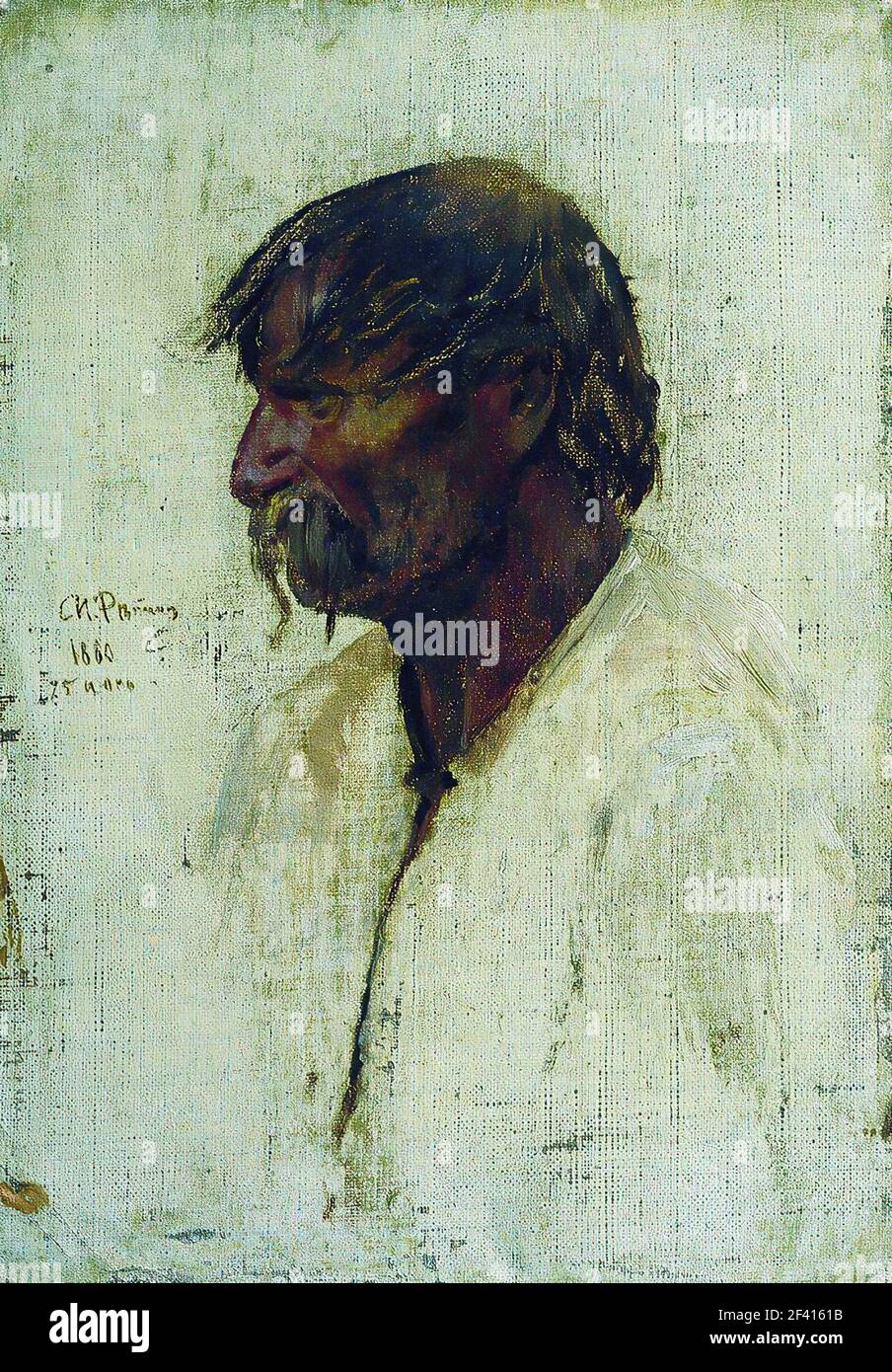 Ilya Repin - Ukrainian Peasant 1880 Stock Photo - Alamy