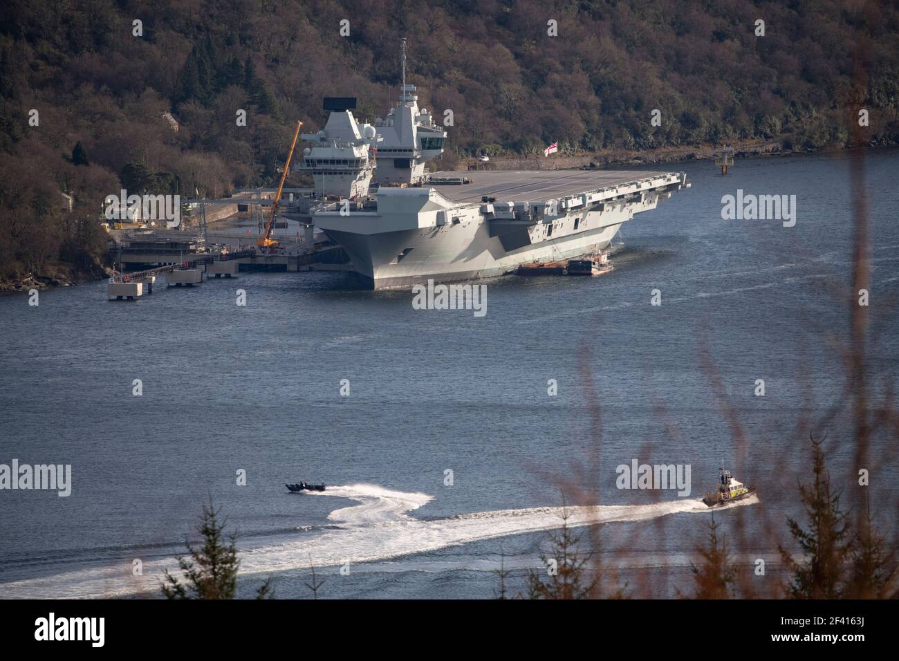 Finnart, Loch Long, Scotland, UK. 18 March 2021. PICTURED: Police ...