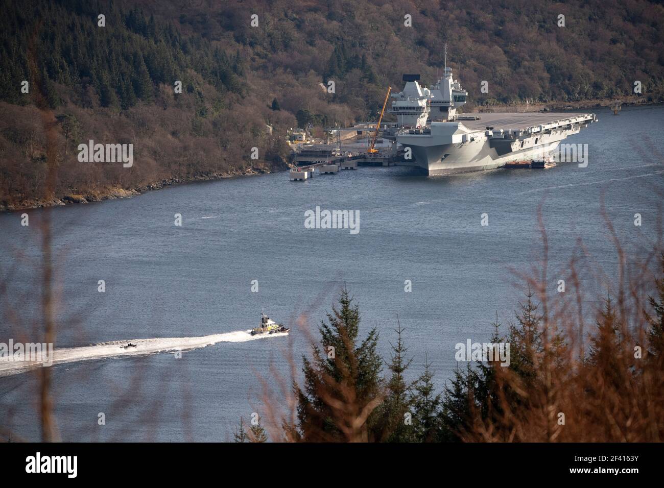 Finnart, Loch Long, Scotland, UK. 18 March 2021. PICTURED: Police ...