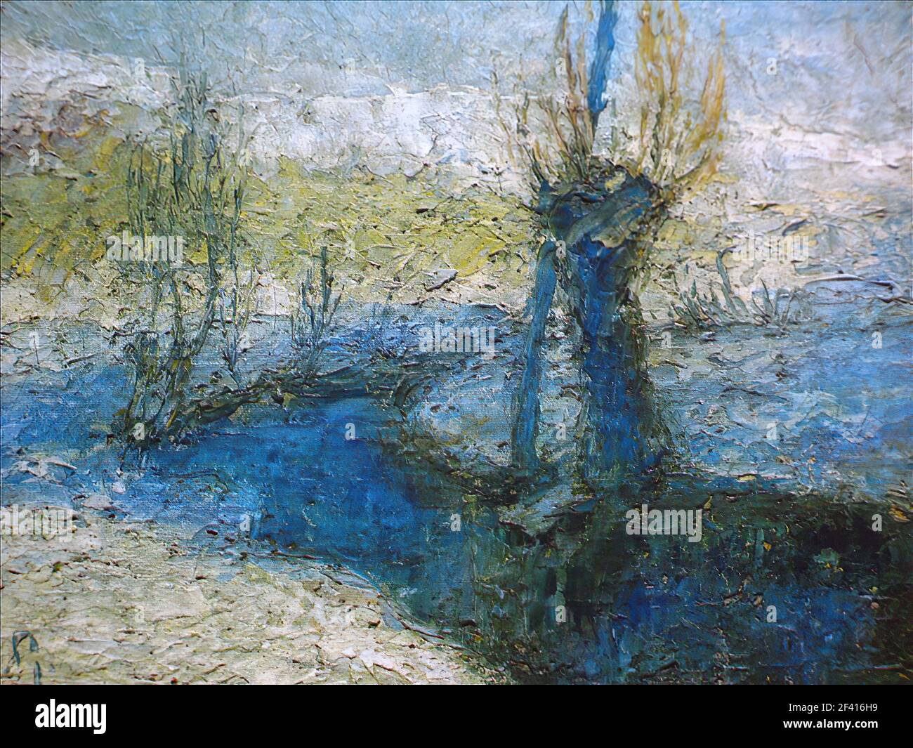 Ivan Grohar (1867-1911) - Vrbe Ob Potoku 1911 Stock Photo - Alamy