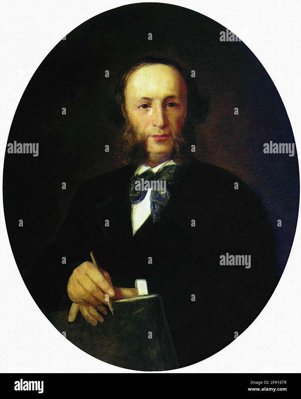 Ivan Kramskoi - Portrait Artist I K Aivazovsky Stock Photo - Alamy
