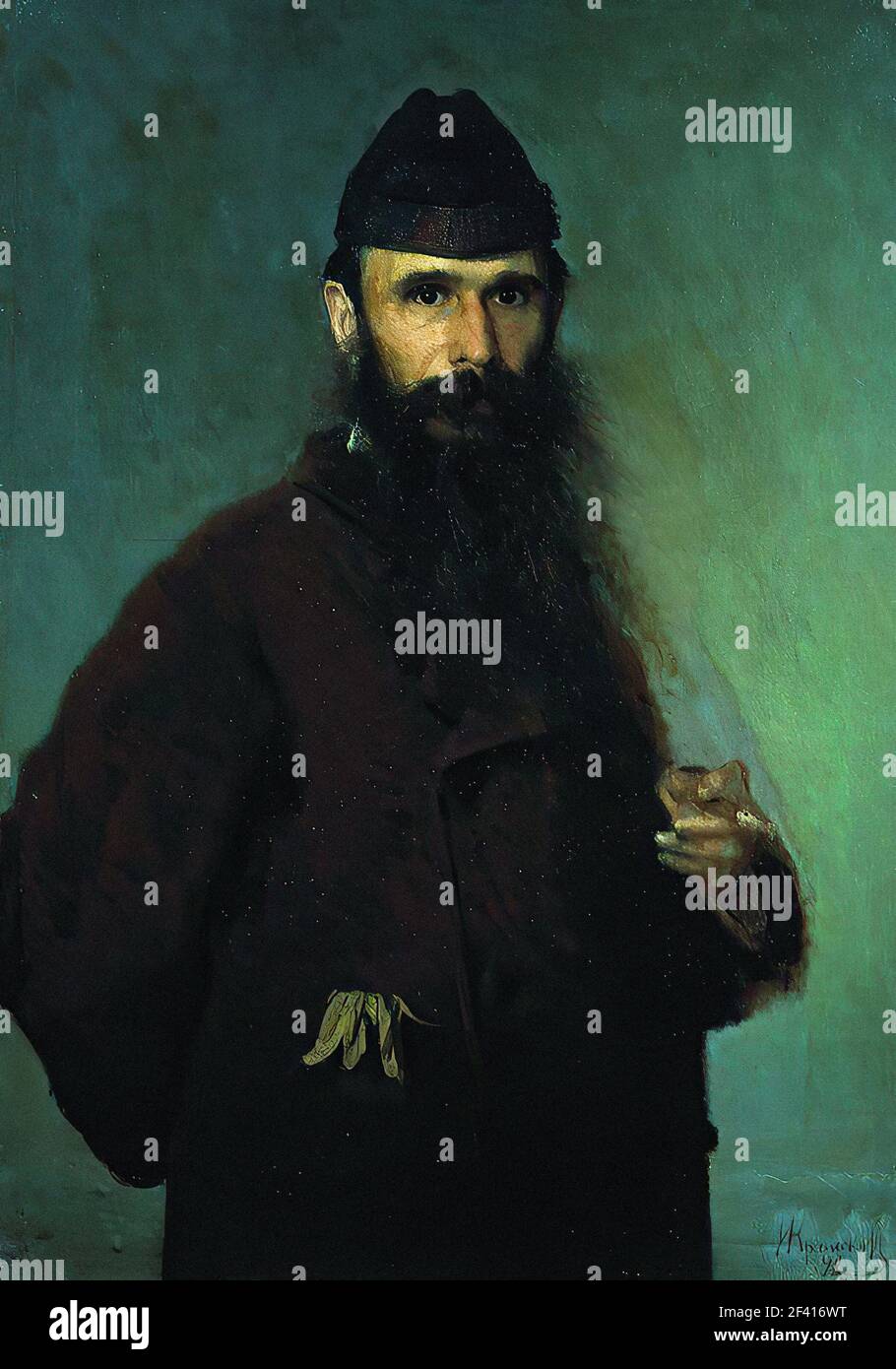 Ivan Kramskoi - Portrait Artist Alexander Dmitrievich Litovchenko 1878 ...