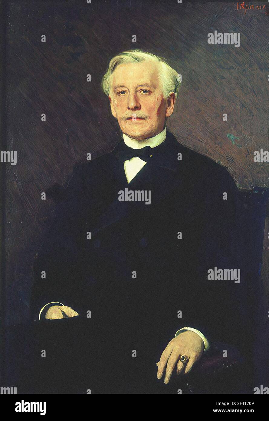 Ivan Kramskoi - Portrait Prince Pavel Ivanovich Lieven 1879 Stock Photo ...