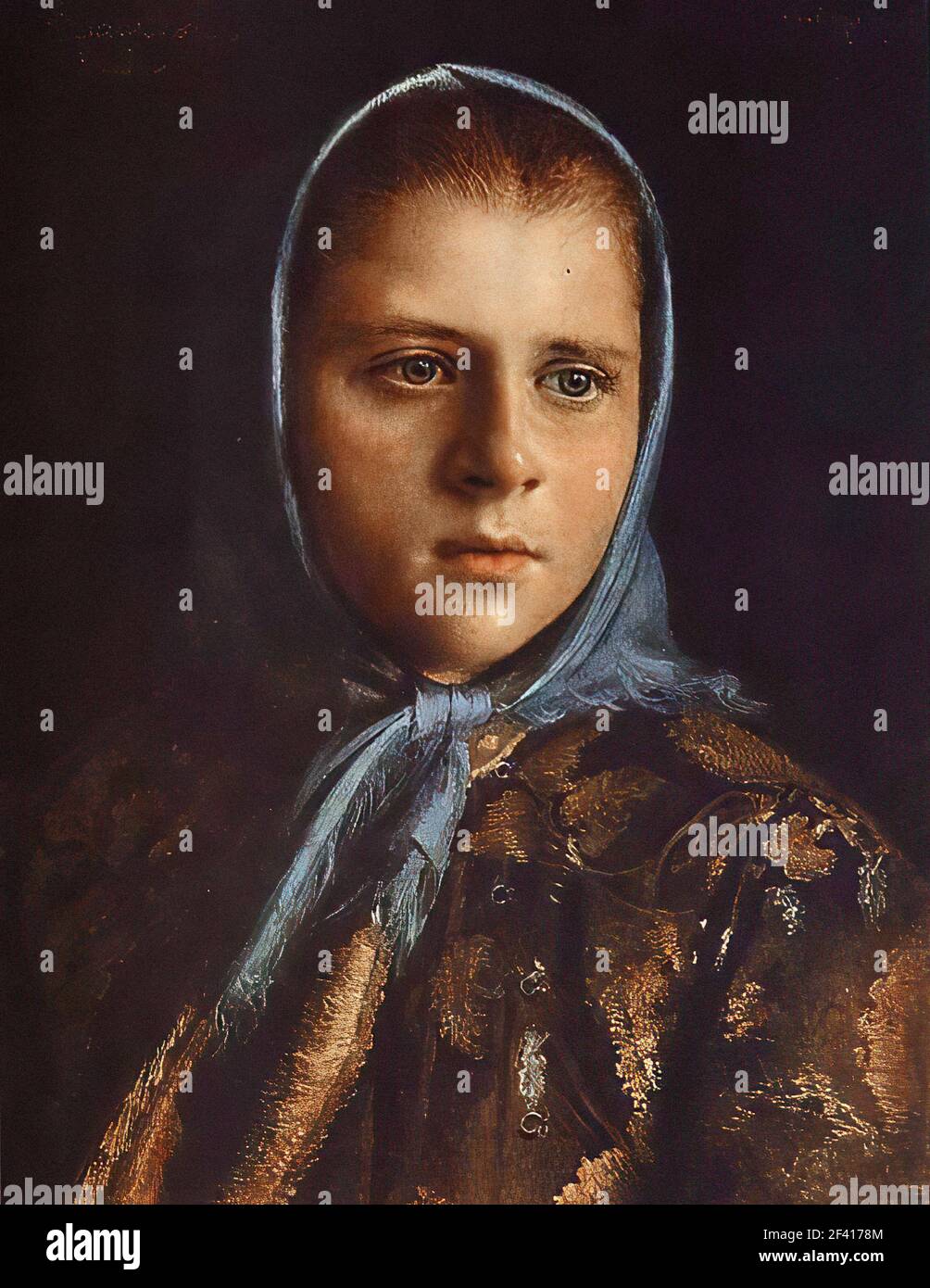 Ivan Kramskoi - Russian Girl Blue Shawl 1882 Stock Photo - Alamy
